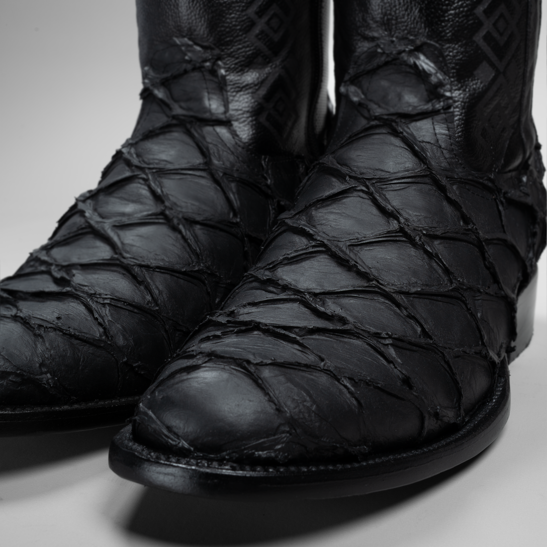 Men's Pirarucu Monster Fish Round Toe Cowboy Boots – Joe Boots