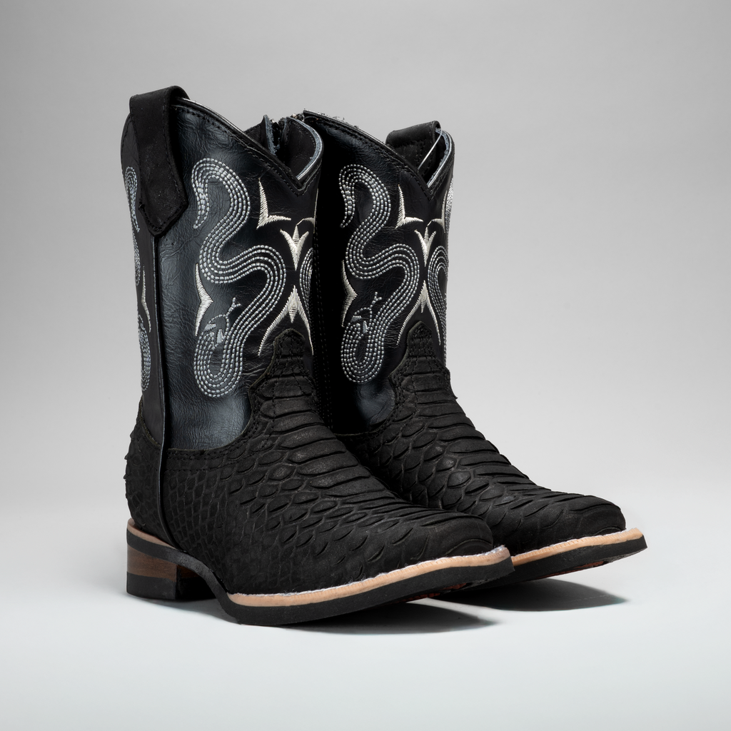 Kid's Python Tribute Square Toe Cowboy Boots – Joe Boots